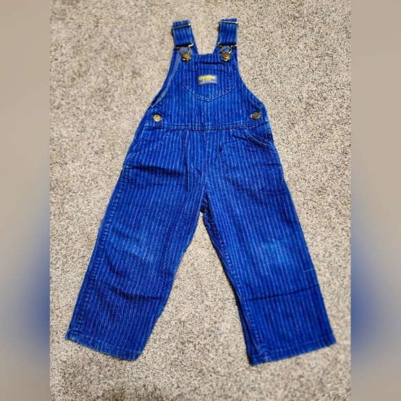 OshKosh B'gosh | Bottoms | Vintage Pin Stripe Oshkosh Denim Overalls ...